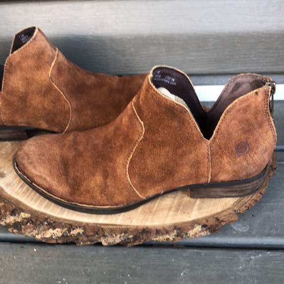 Born | Shoes | Born Kerri Distressed Suede Womens Bootie | Poshmark